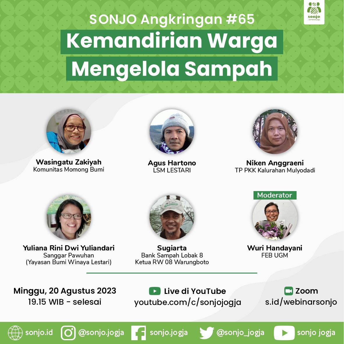 SONJO Angkringan #65: Kemandirian Warga Mengelola Sampah